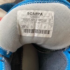 Scarpa | Shoes | Scarpa Blue And Black Climbing Shoe | Poshmark